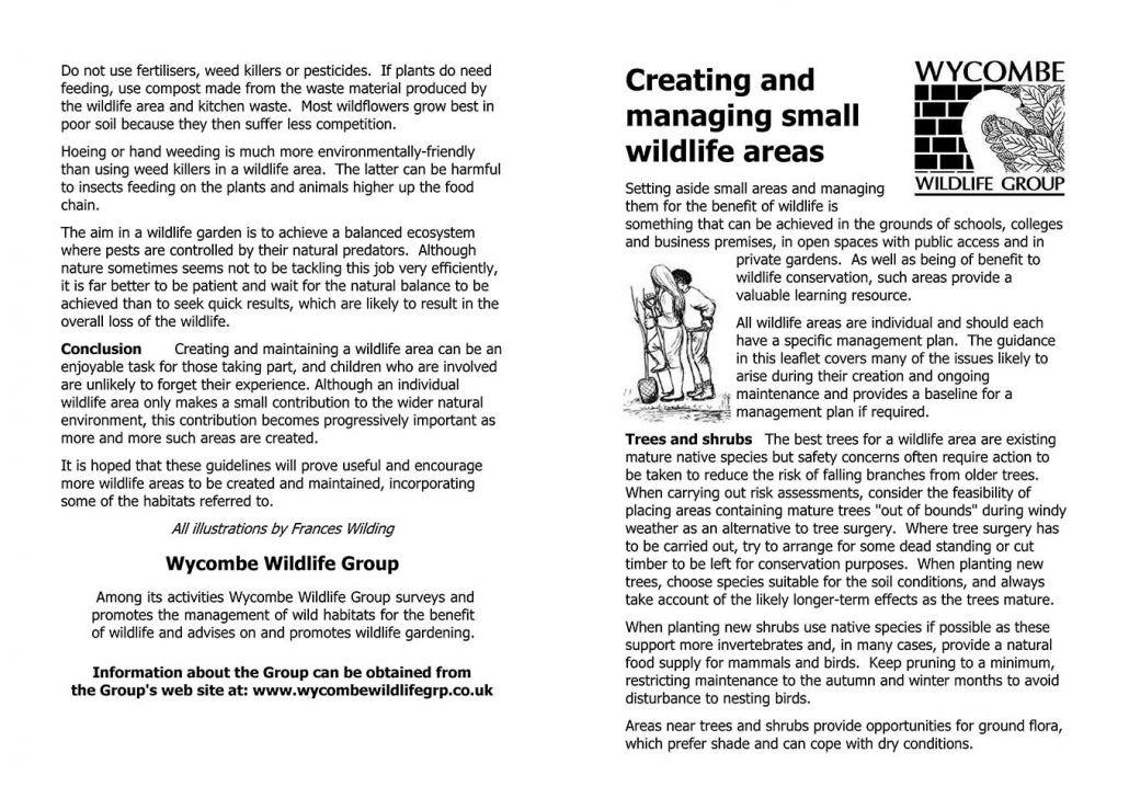 Wildlife Guides – Wycombe Wildlife Group
